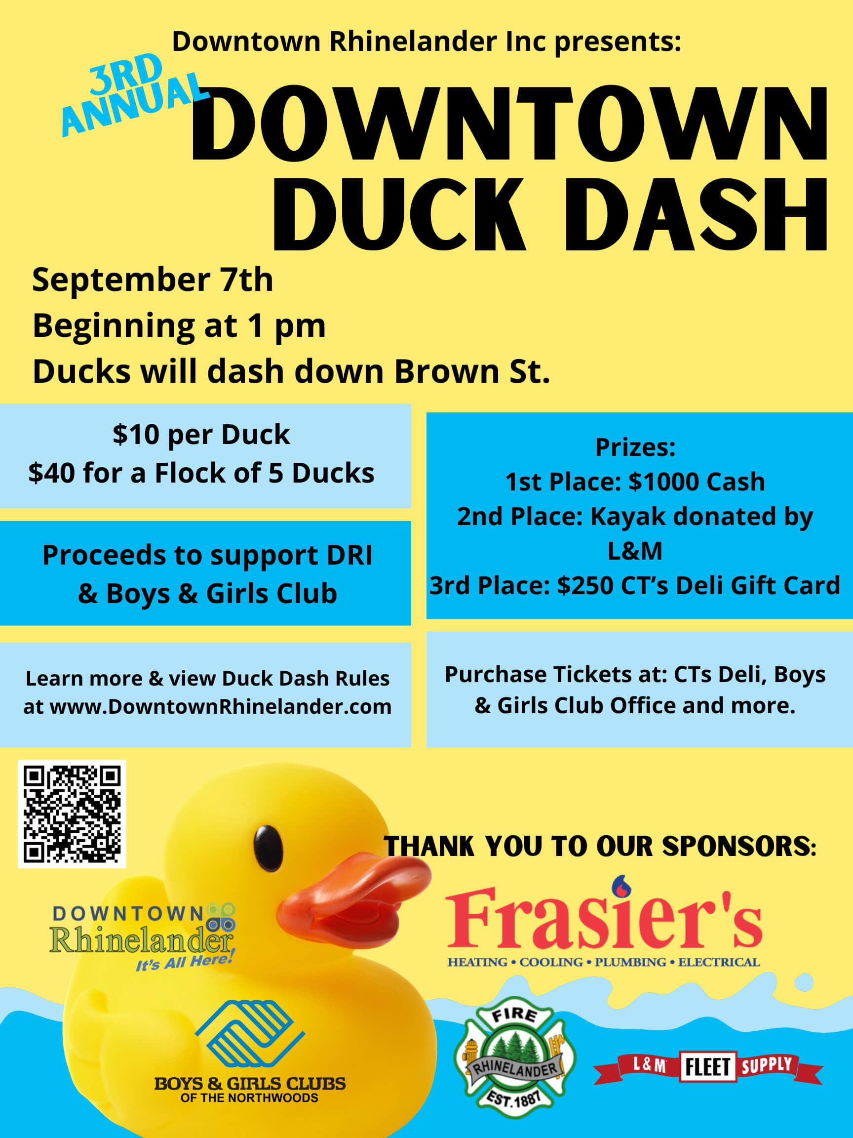 Downtown Duck Dash - Rhinelander Chamber of Commerce