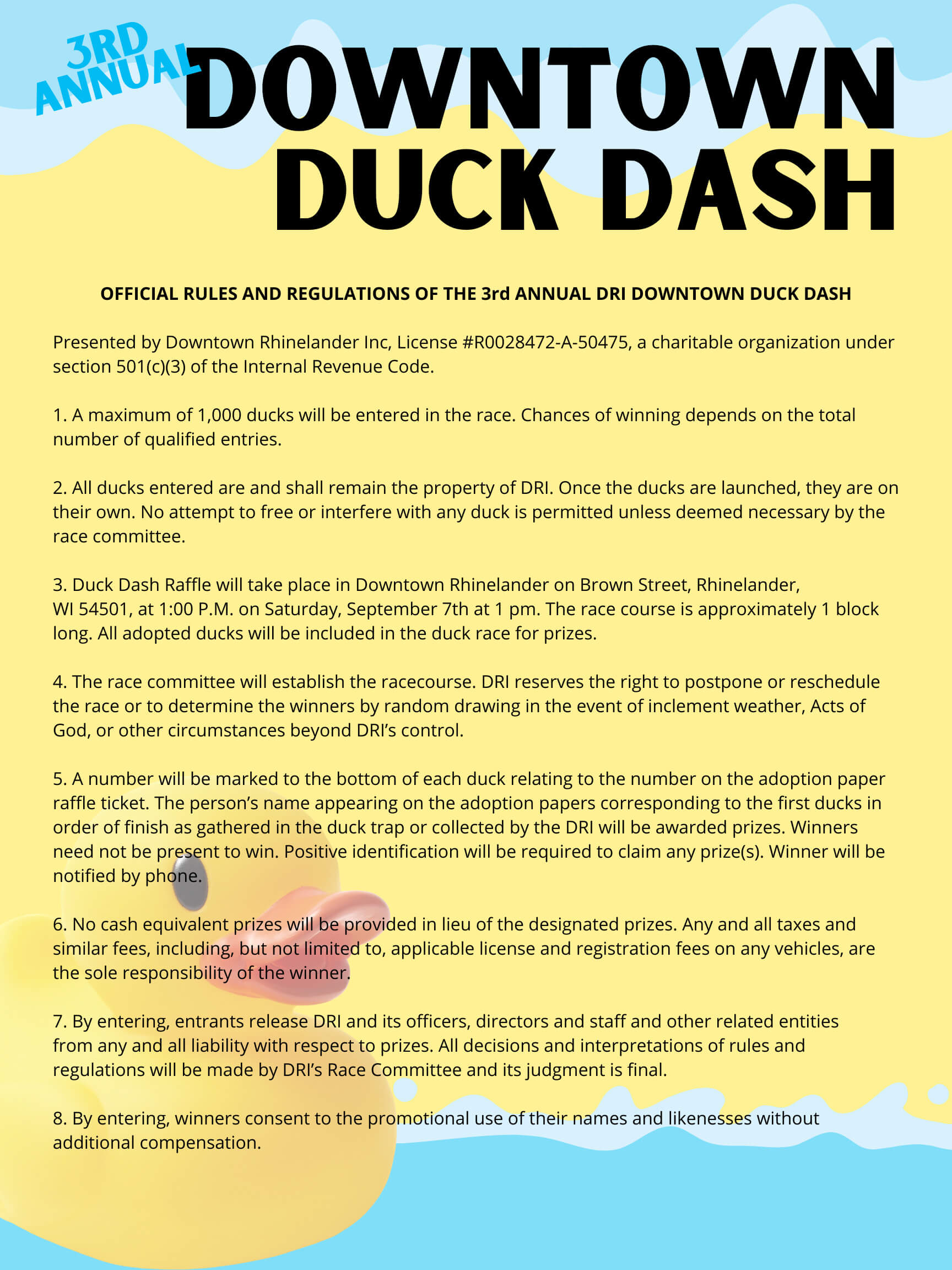 Downtown Duck Dash - Rhinelander Chamber of Commerce